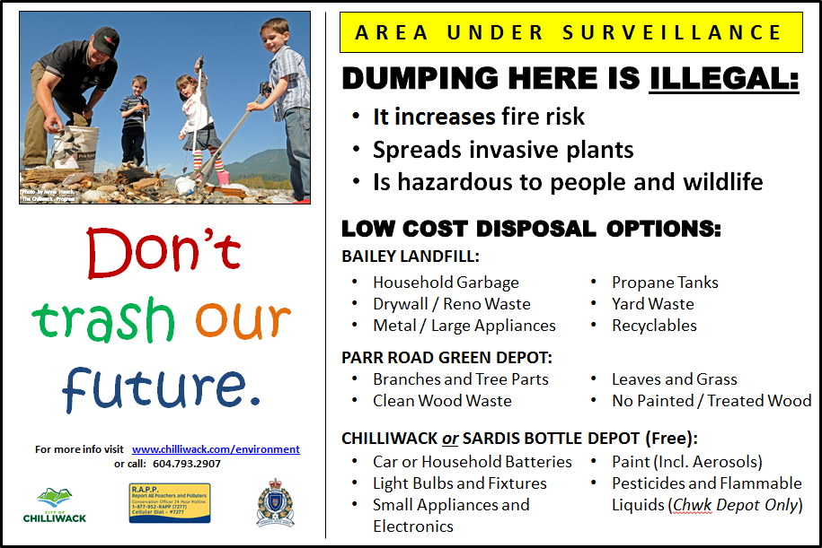 Help Stop Illegal Dumping - City of Chilliwack